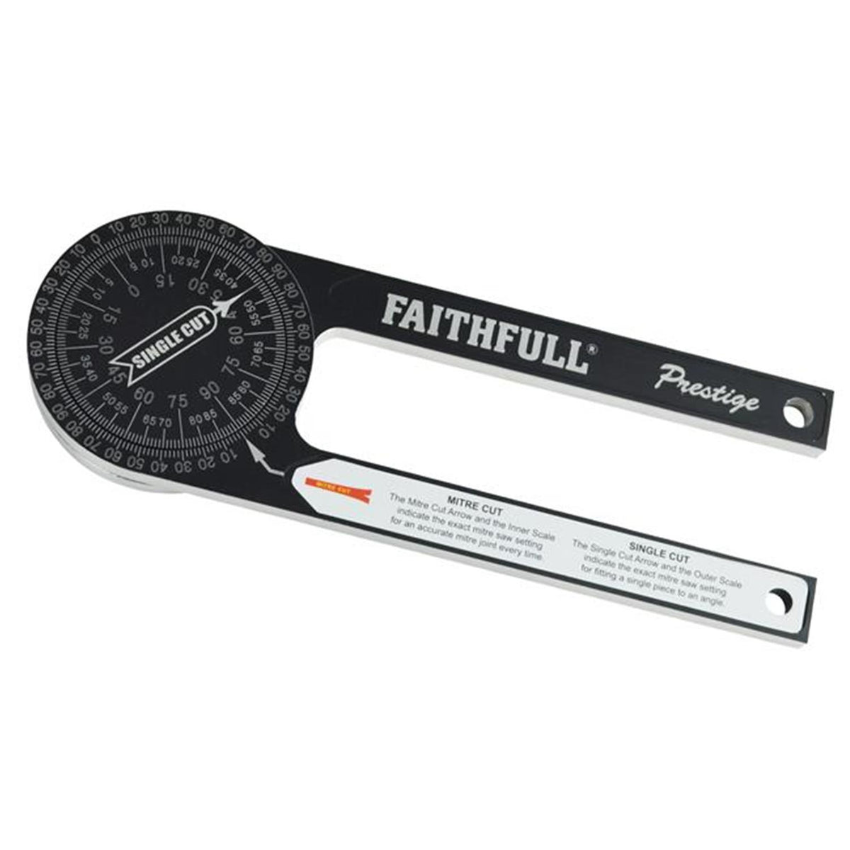Prestige Mitre Saw Protractor Black Aluminium – Avant Garde Brands