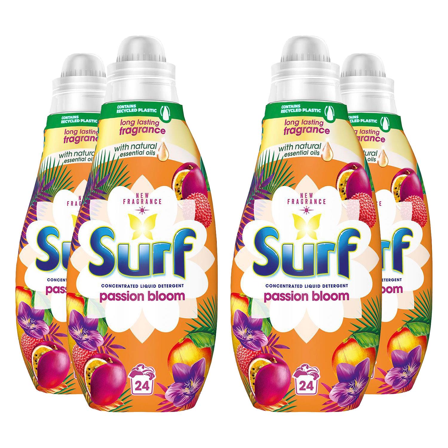 4xSurf Concentrated Liquid Laundry Detergent, Passion Bloom - 24 wash ...