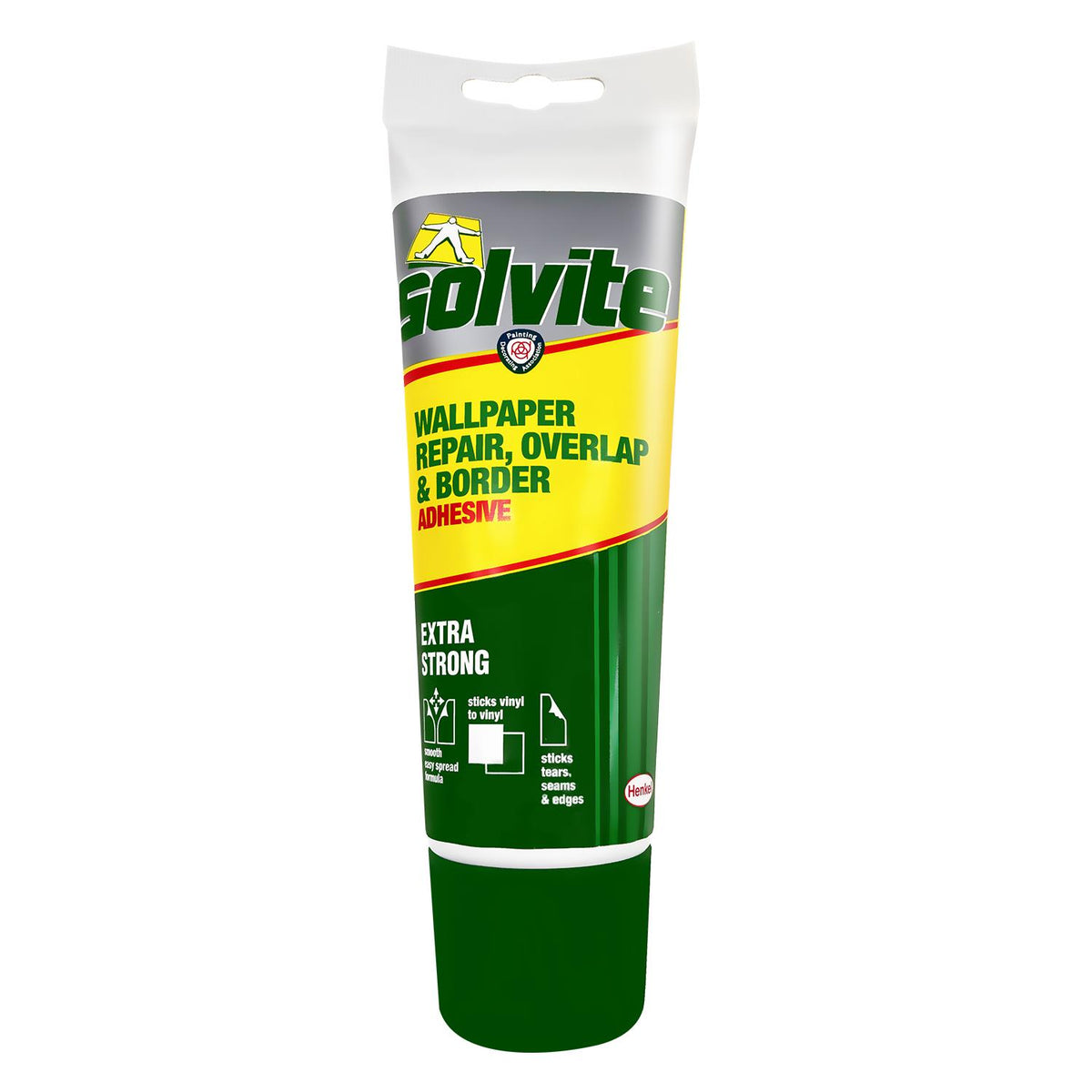 Solvite Overlap & Border Extra Strong & Easy-to-Use Wallpaper Glue, 24 ...