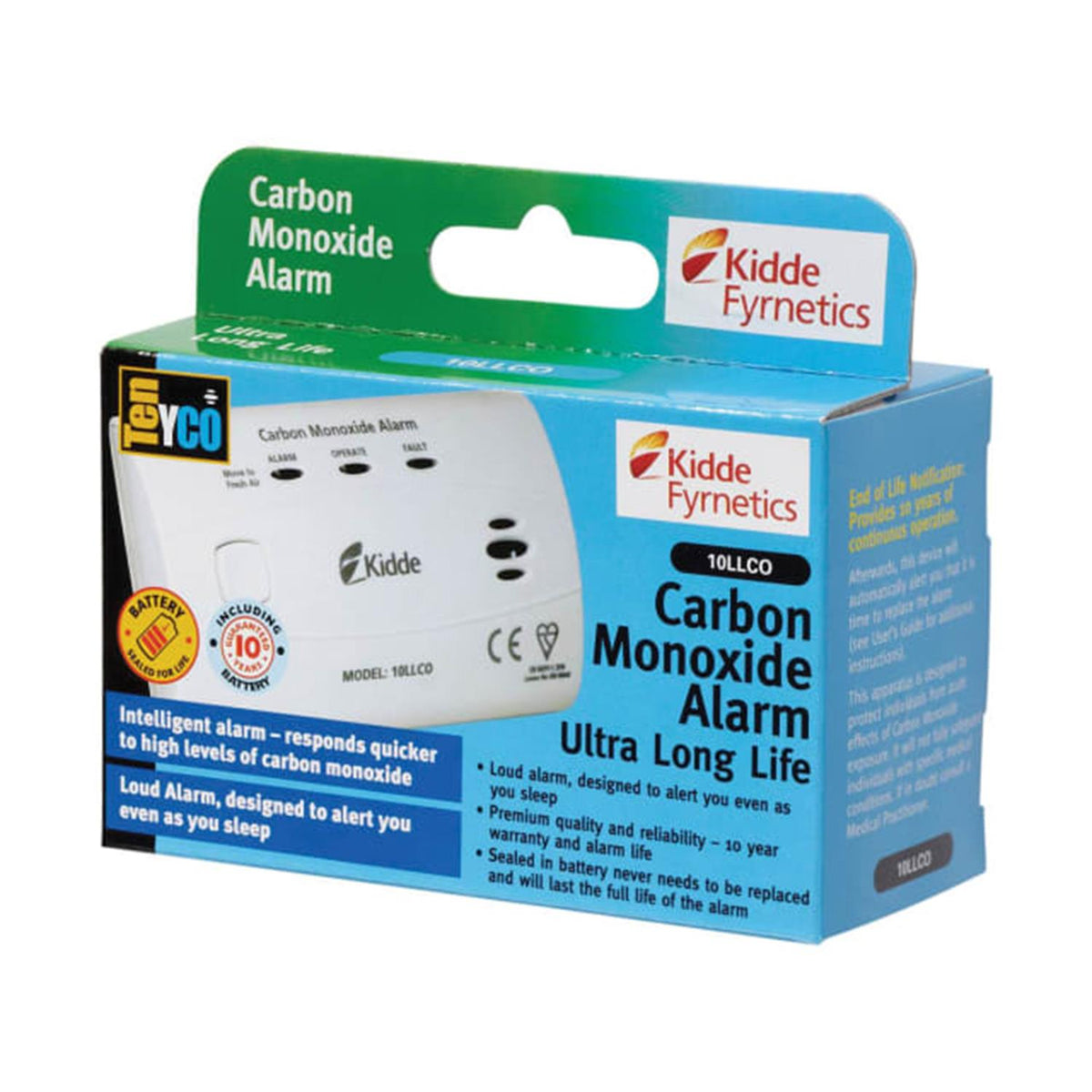 10LLCO 10-Year Sealed Battery Carbon Monoxide Alarm – Avant Garde Brands