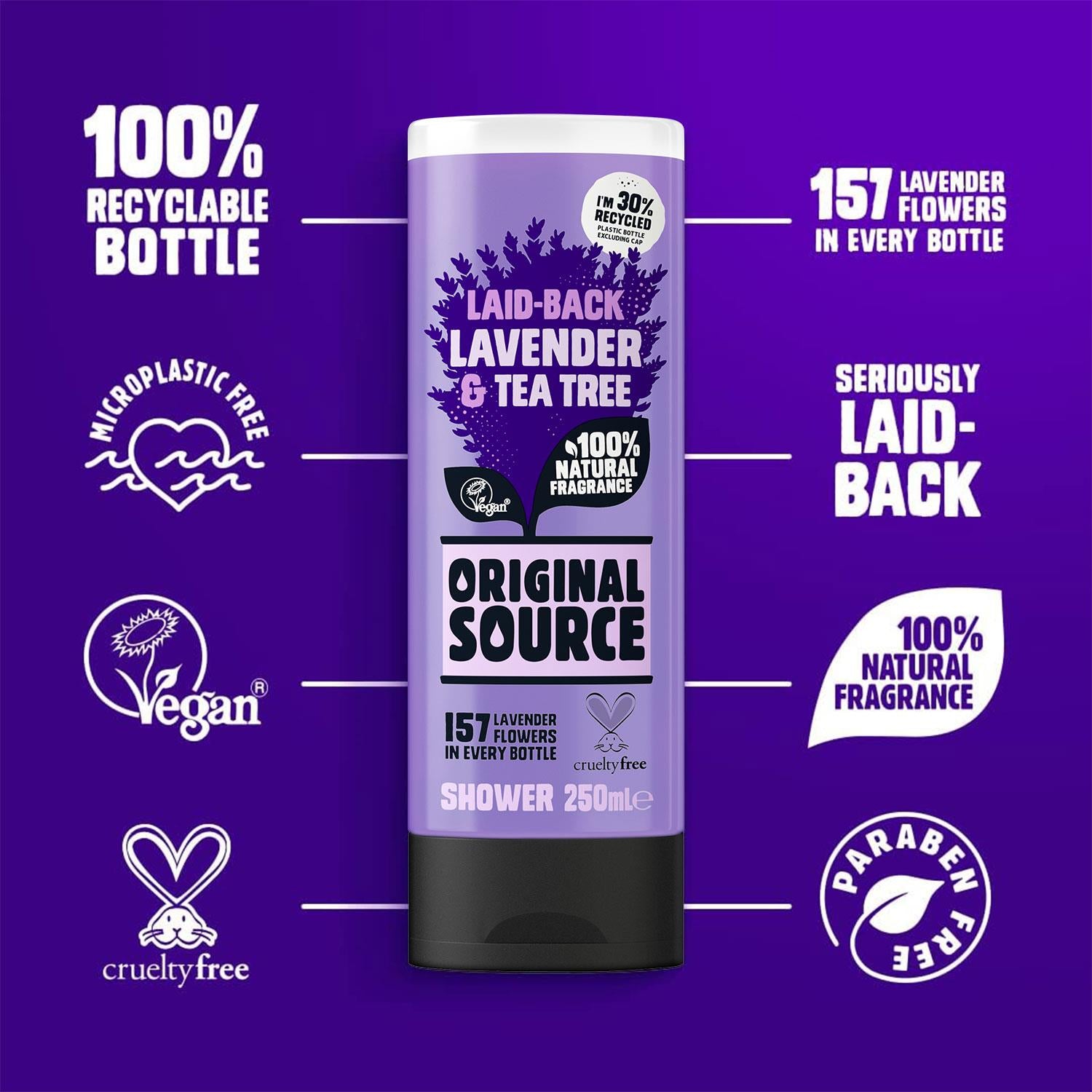 Original Source Vegan Shower Gel Lavender 250ml, 6 Pack – Avant Garde ...
