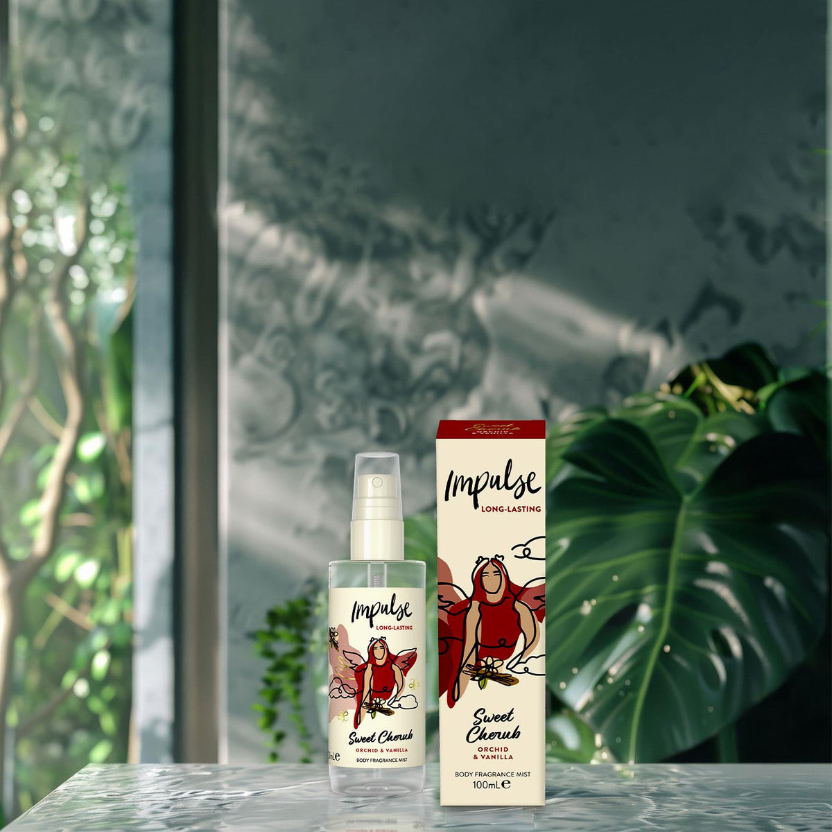 Impulse Body Mist Sweet Cherub with Orchid & Vanilla Fragrance 100ml ...