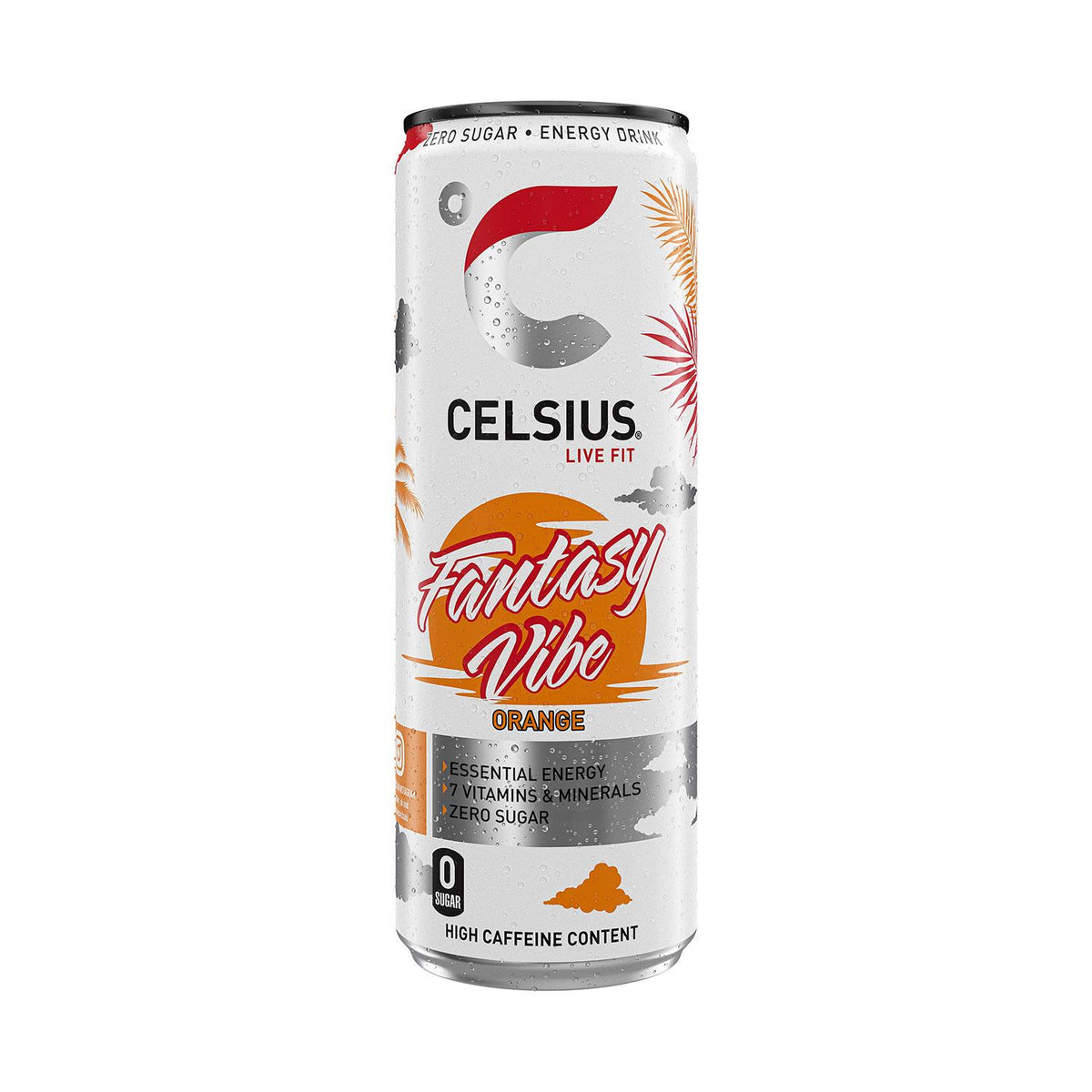Celsius Live Fit Sparkling Energy Drink Fantasy Vibe with Zero Sugar 3 ...