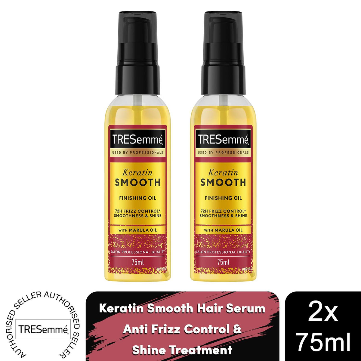 Tresemme Keratin Smooth Hair Serum 75ml Anti Frizz Control & Shine Tre ...