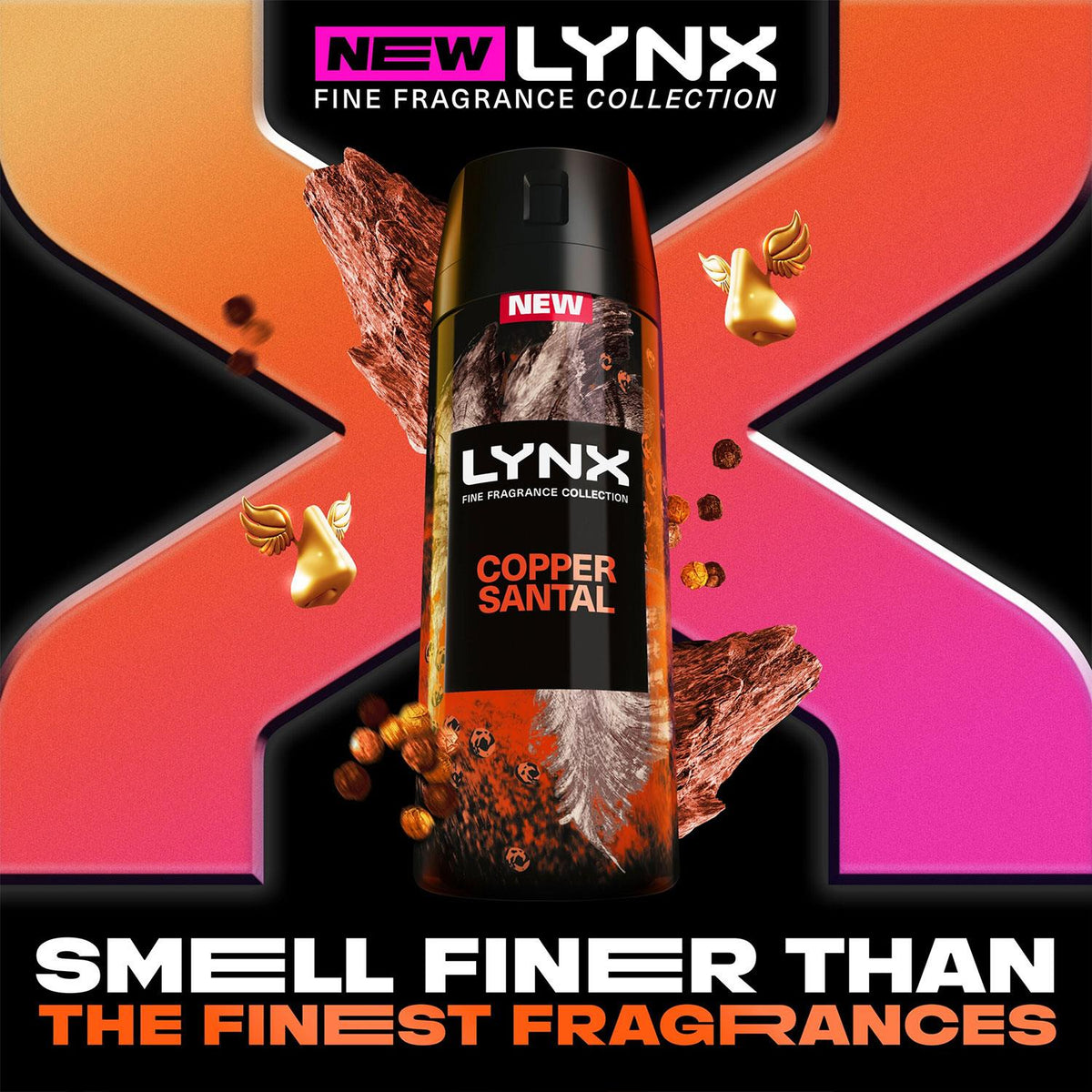 Lynx Fine Fragrance Collection 72H Fresh Premium Deodorant Body Spray ...