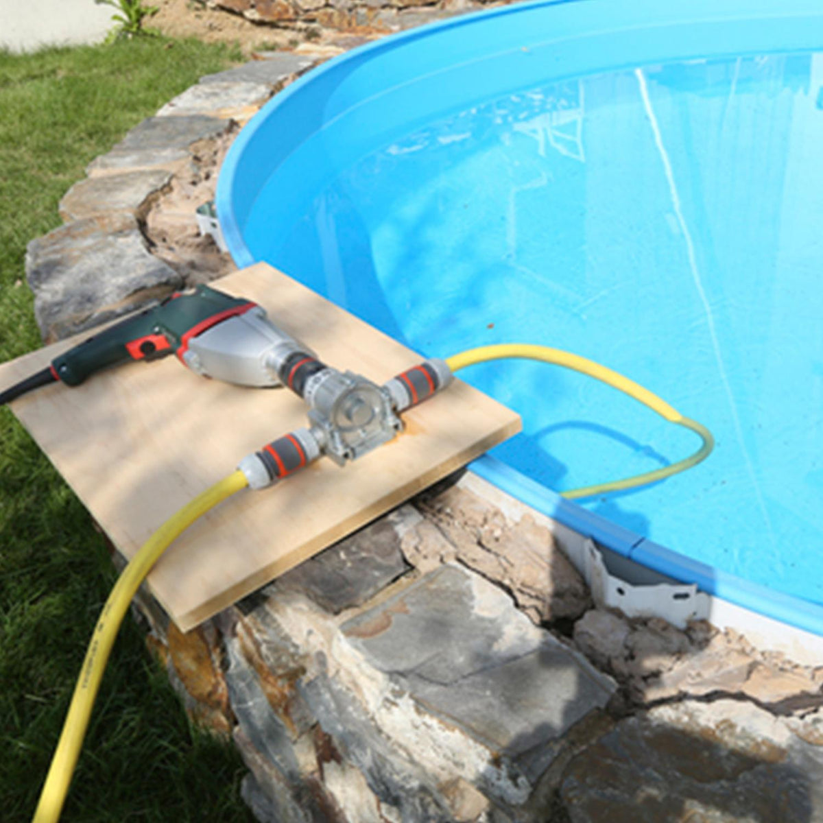 wolfcraft Pump With Metal Casing for Pumping Liquids with a Power Dril ...