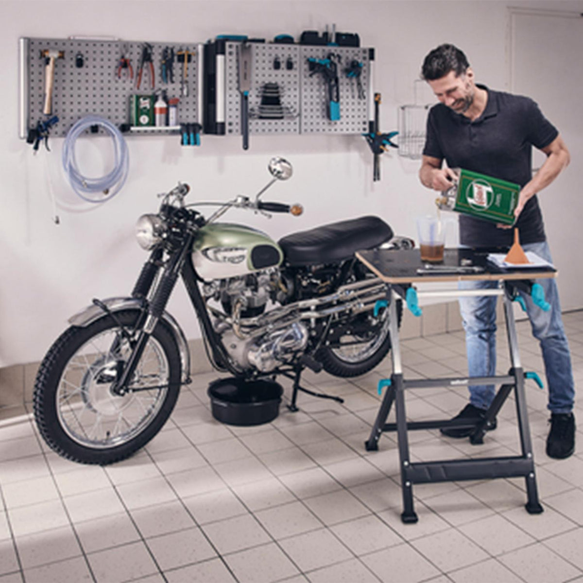 wolfcraft Master 650 ERGO Height-adjustable Clamping and Working Table ...