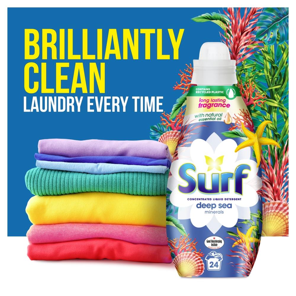 8x 24W Surf Long Lasting Fragrance Liquid Detergent 648ml, Total 192W ...