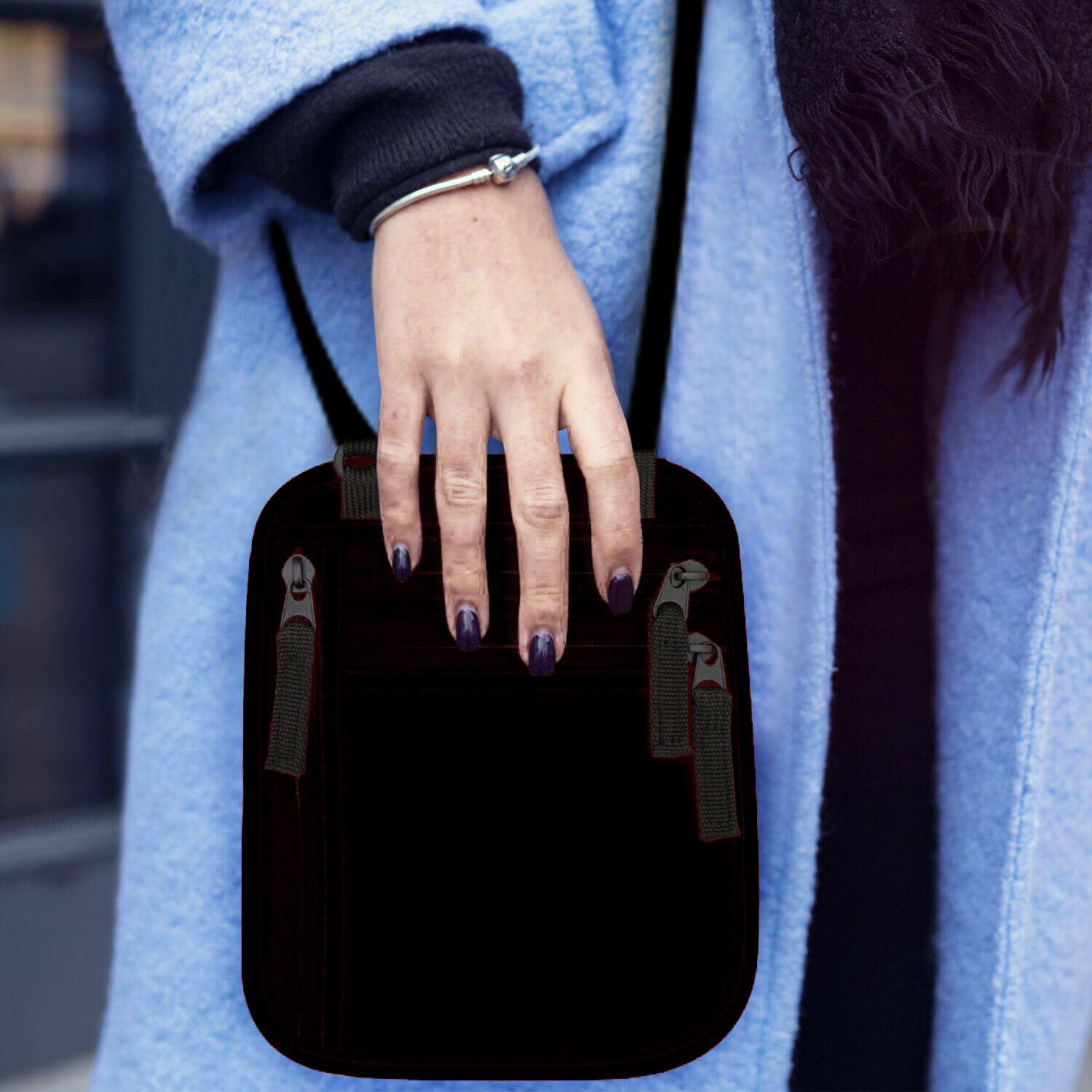 Travel Body Wallet with RFID Protection Passport Holder, Black – Avant ...