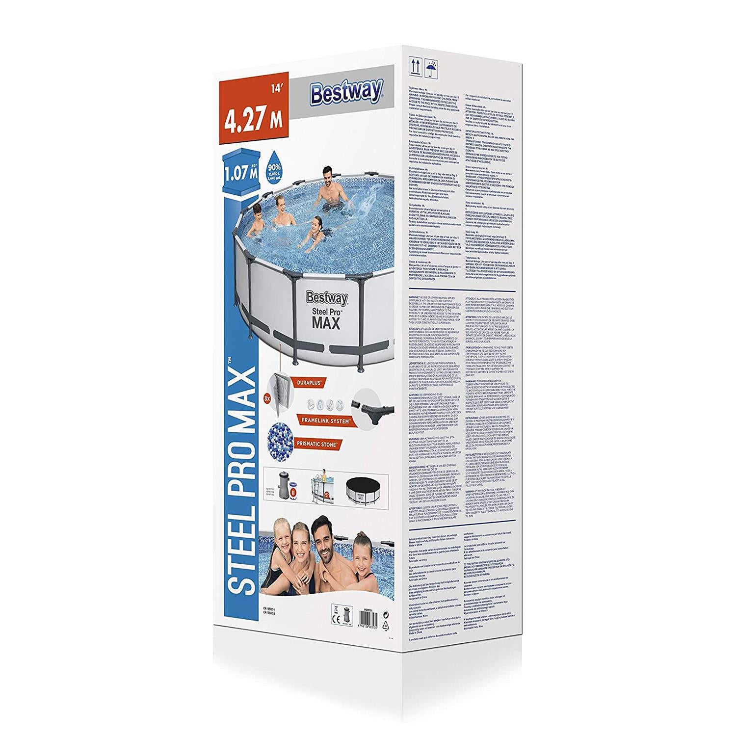 Bestway Steel Pro MAX 14' x 42"/4.27m x 1.07m Swimming Pool Set – Avant Garde Brands