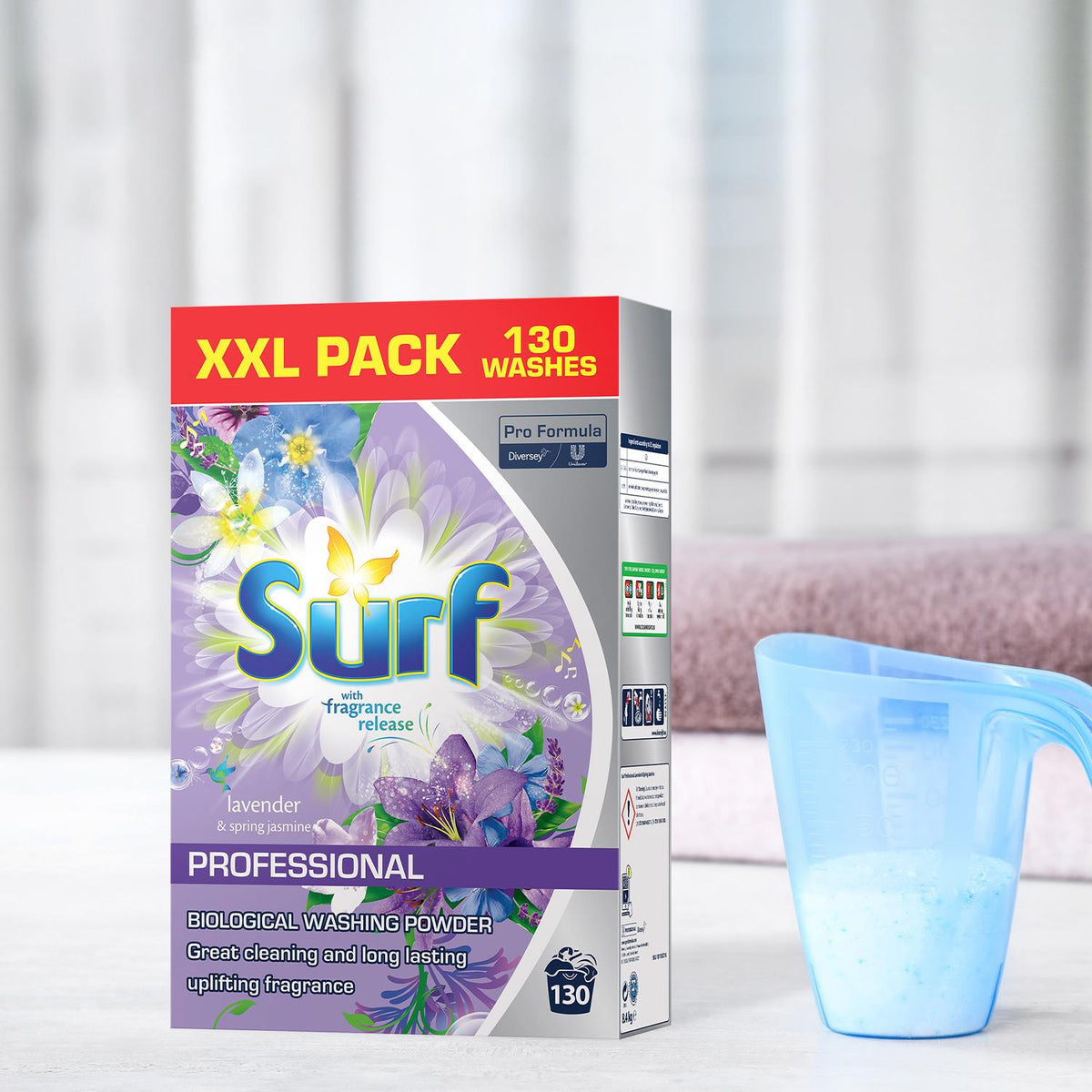 Surf Professional Lavender & Spring Jasmin Washing Powder 130 Washes ...