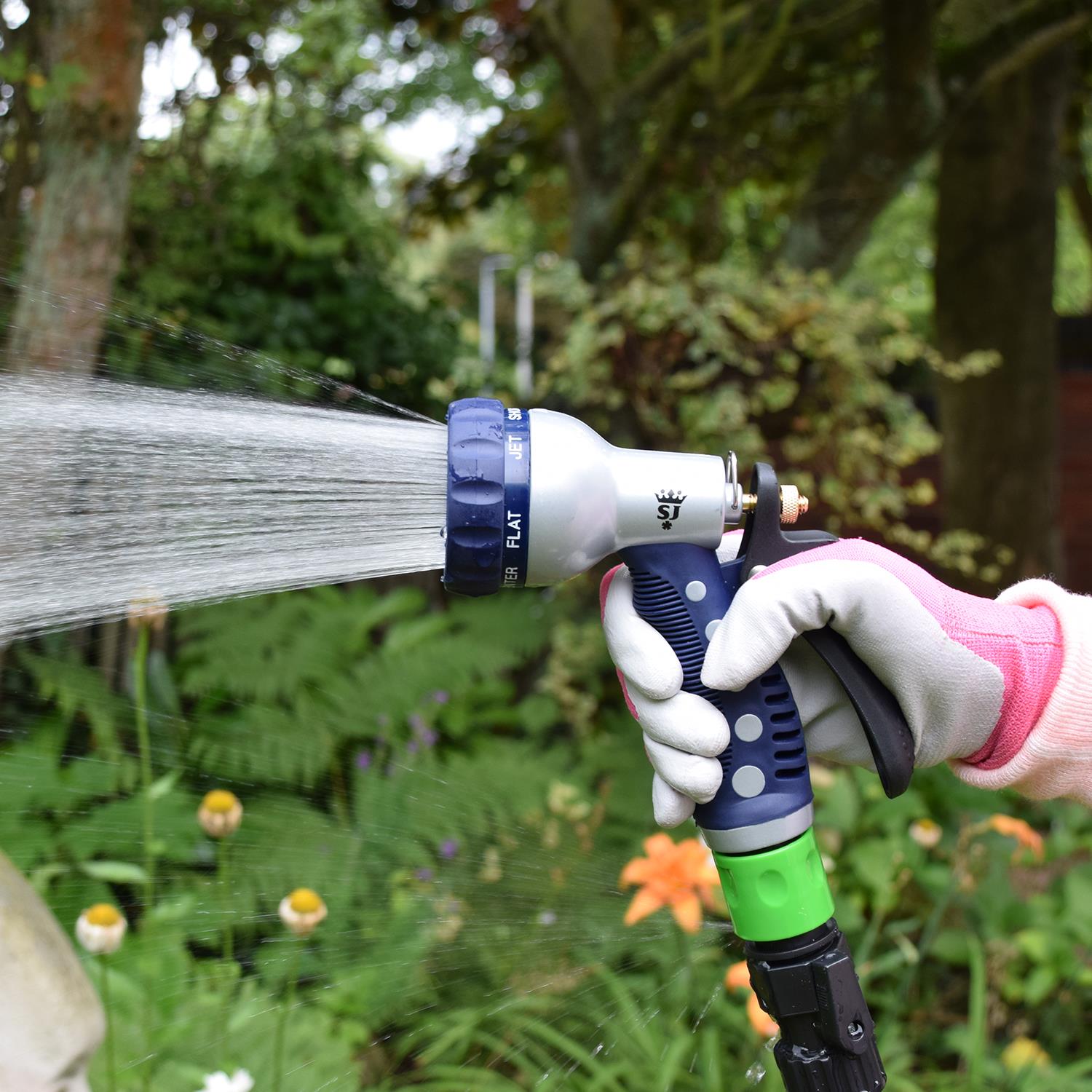 Spear & Jackson Watering Spray Gun, Multi Function 7 Flow Settings ...