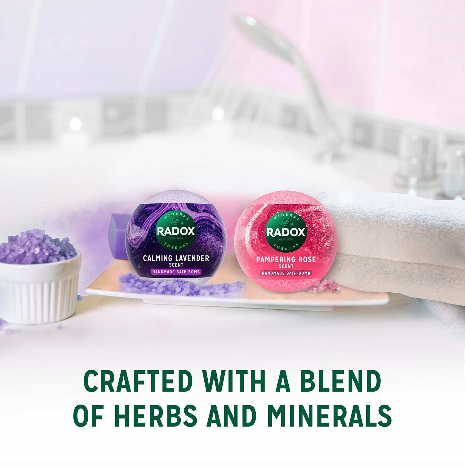 Radox Relax & Blossom Bath Bomb Collection Gift Set For Her Lavender ...