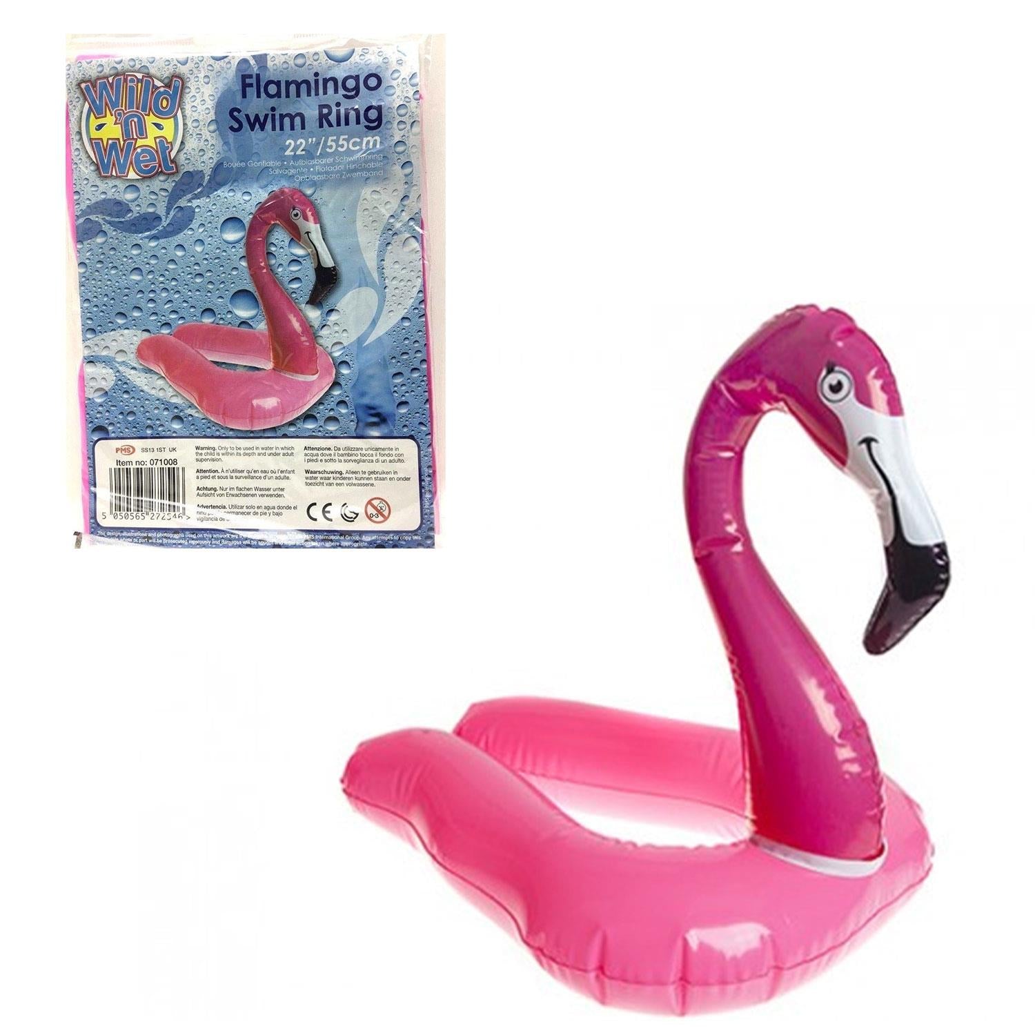 PMS Inflatable PVC Floating Bed Giant Lounger, 22" Pink Design Split S ...