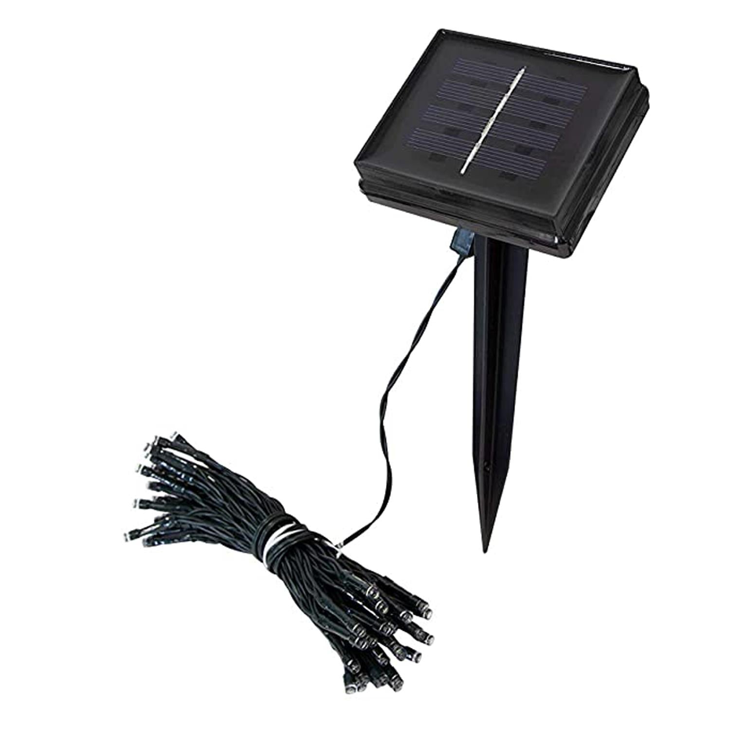 GardenKraft Bright White 50 LED String Solar Powered Outdoor Lights ...