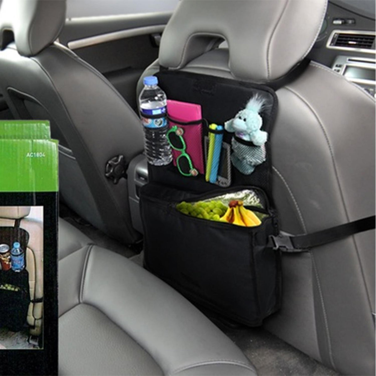 AutoCare Car Back Seat Cooler Bag Organiser Storage Multi Pocket Trave ...