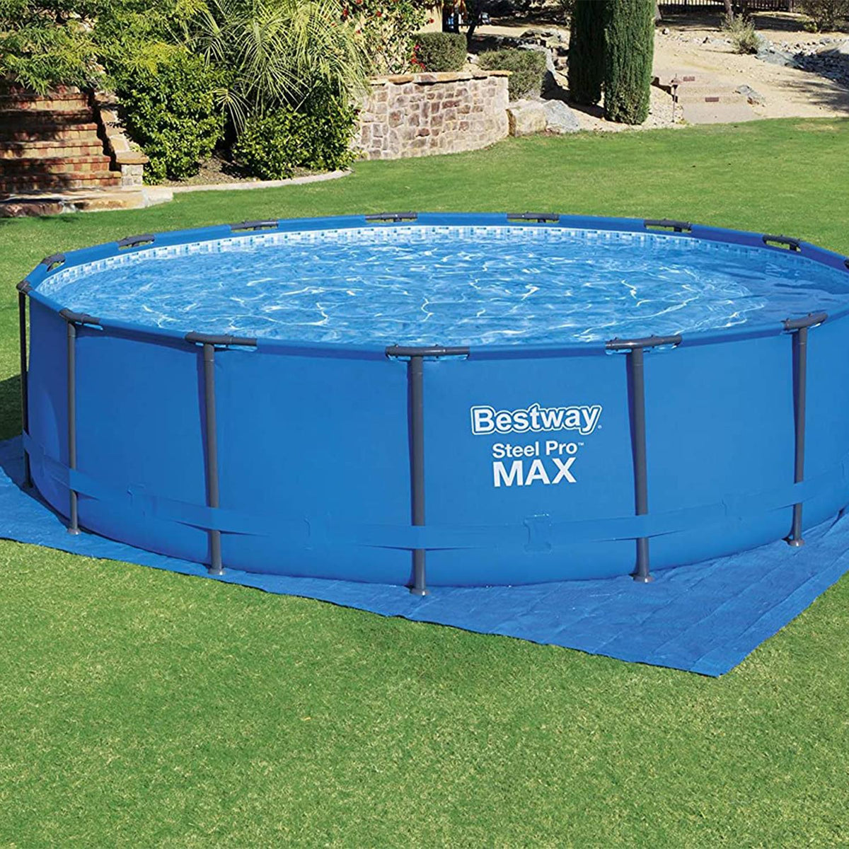 Bestway Flowclear Pool Floor Protector Square Ground Sheet 488x488 cm ...