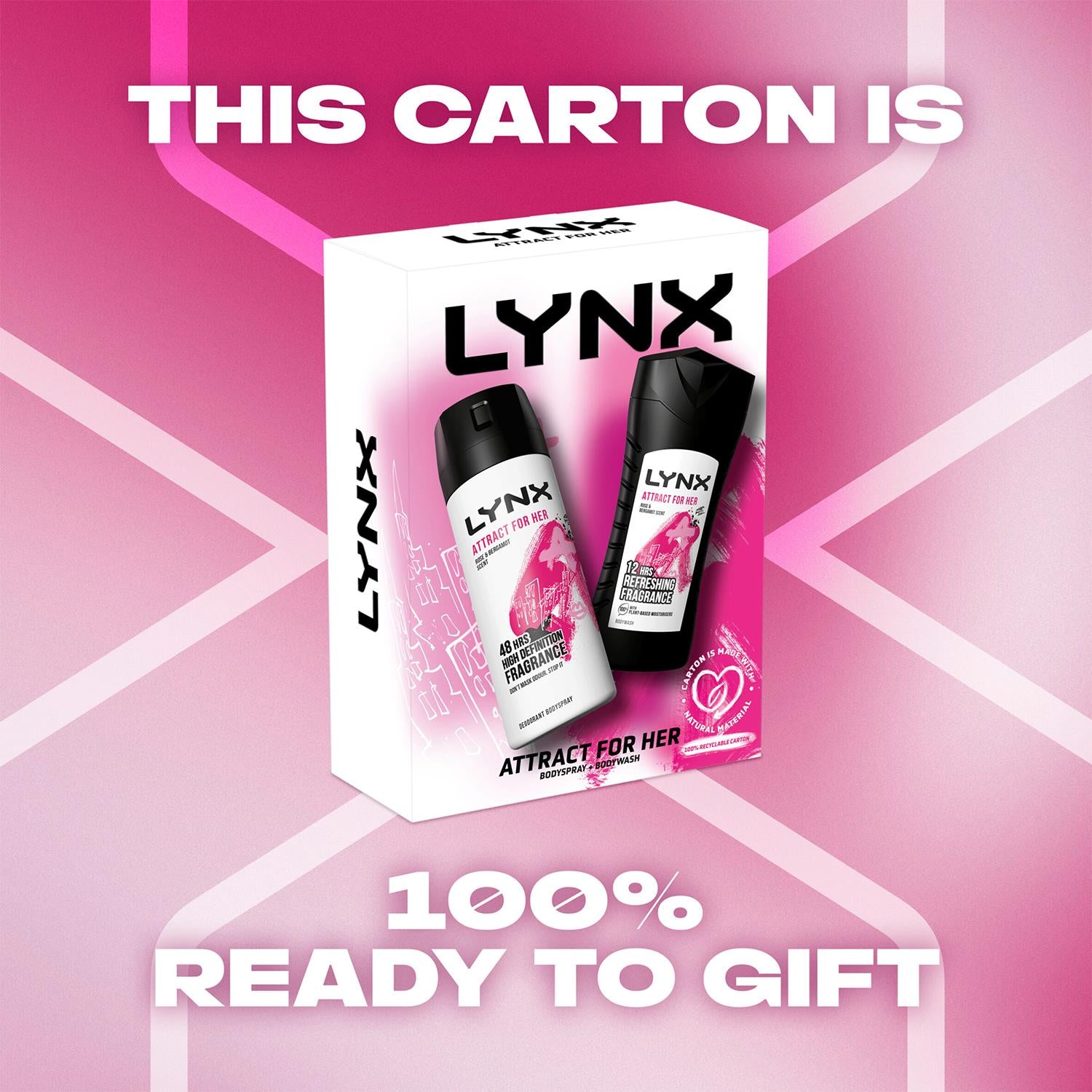 Lynx Attract for Her Bodywash & Deodorant Body Spray Duo Gift Set For – Avant Garde Brands