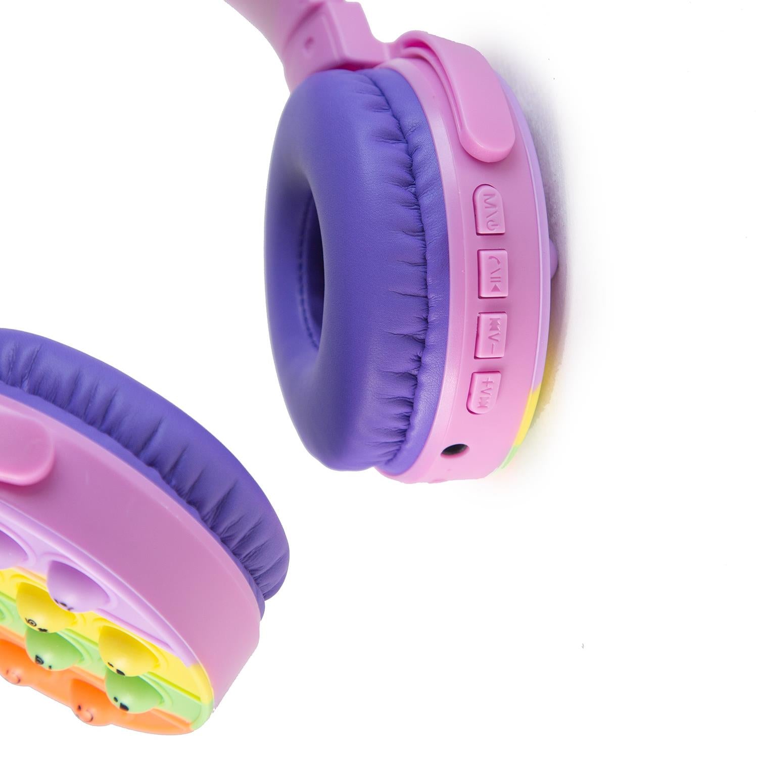 Vybe Stress Buster Push-Pop Fidget Tool AUX Cable Wireless Kids Headse ...