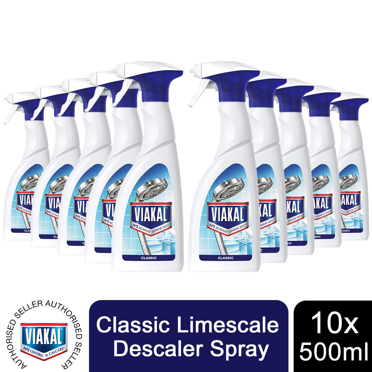 Viakal Classic Limescale Remover Liquid & Spray for Long lasting Shine ...