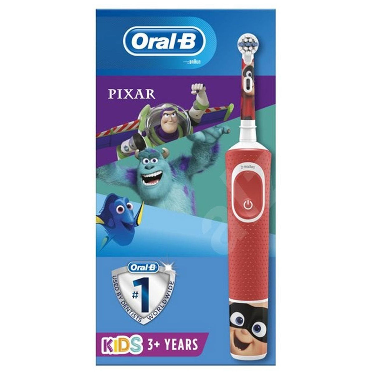 Oral-B Kids 3+ Pixar Electric Toothbrush Giftset with Travel Case ...