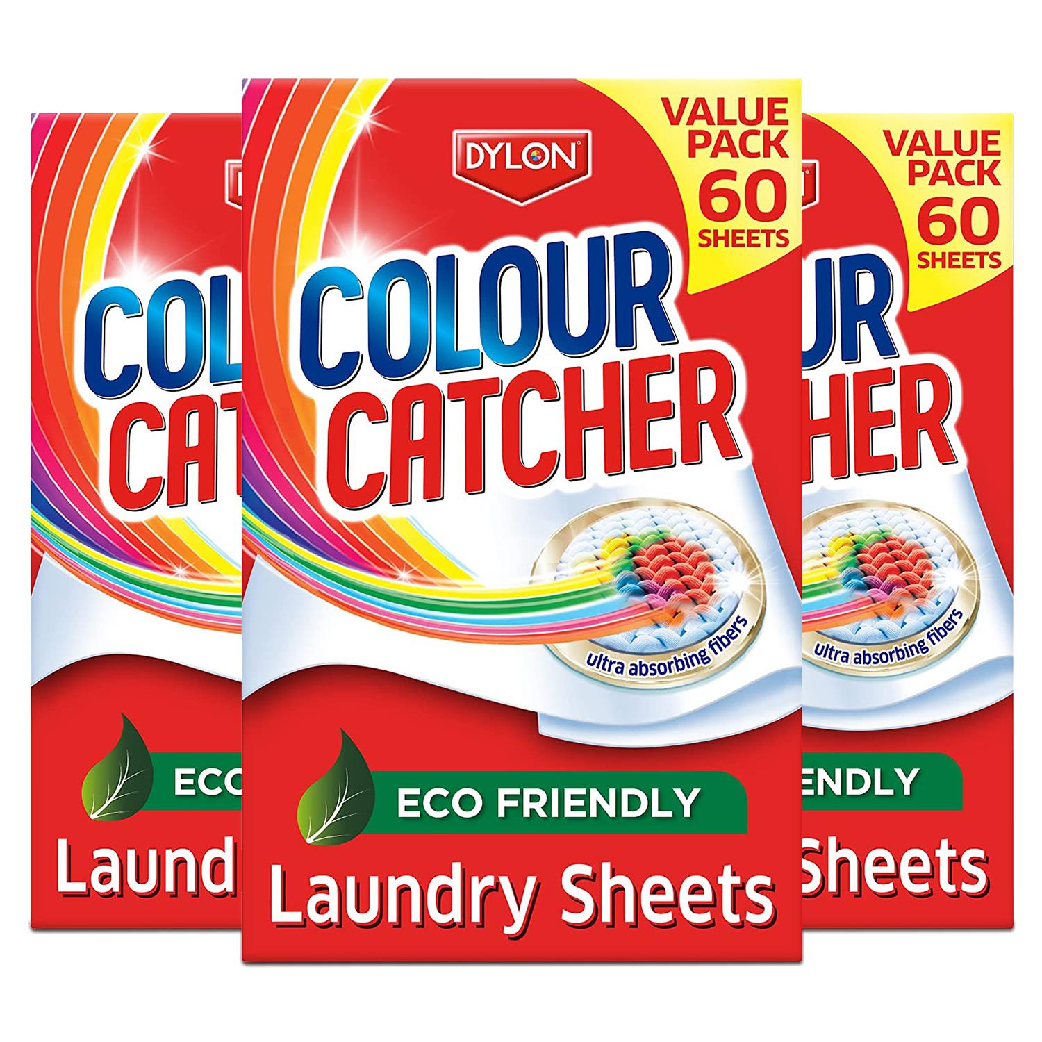 Colour Catcher Complete Action+ Laundry Sheets, 60 Sheets, 3 Packs ...