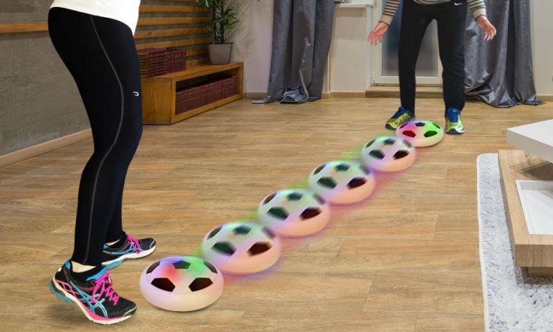 Hover Football Soccer Disc Indoor Ball Toy with Colorful LED Lights ...