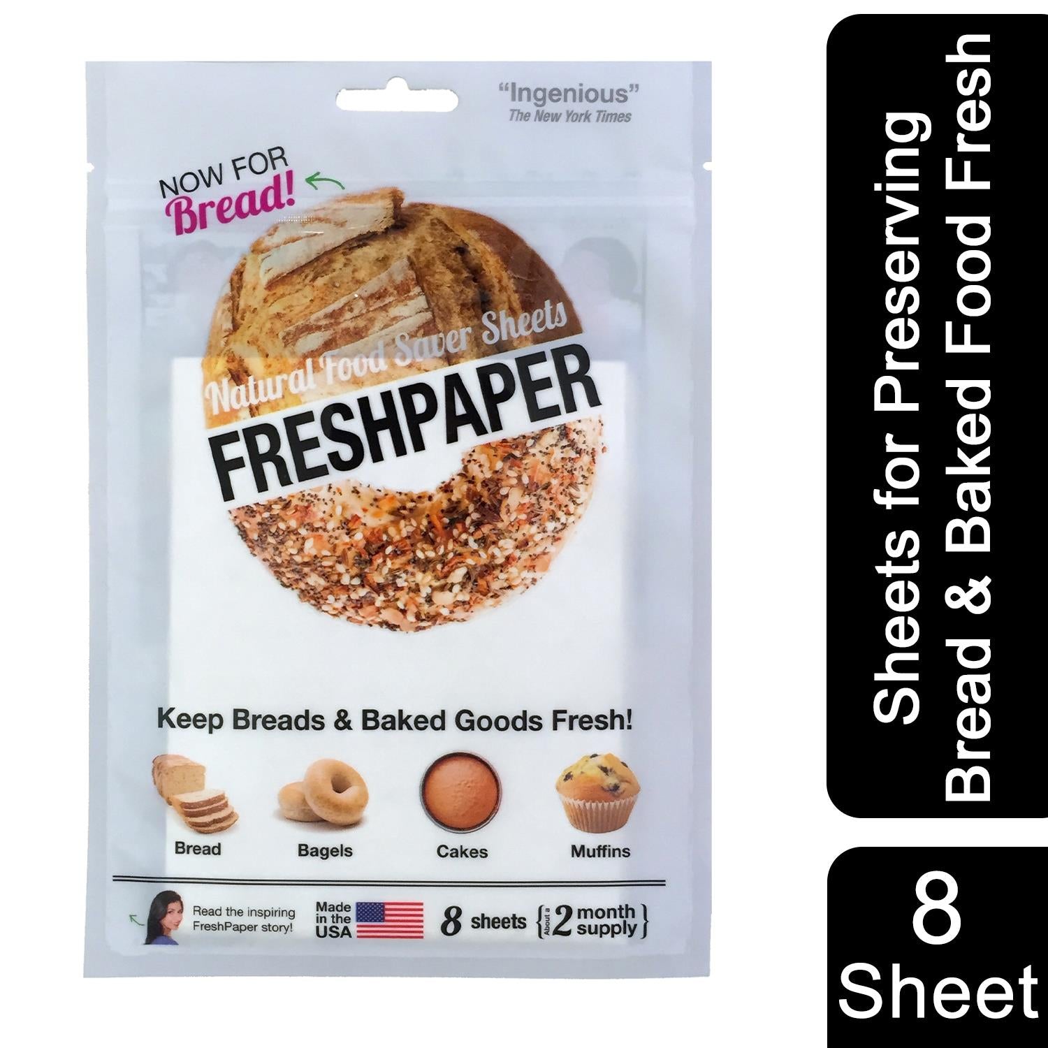 Fresh Paper Saver Sheets for Preserving Bread and Baked Food – Avant ...