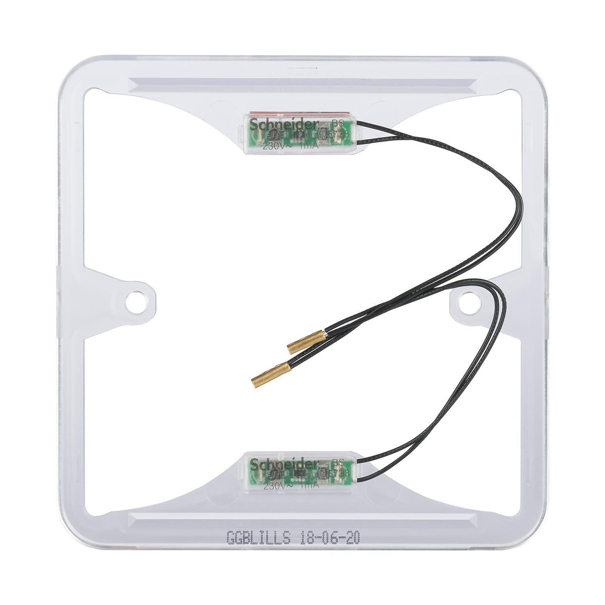 Schneider Electric Lisse Single Socket Surround + Illumination GGBLILL ...