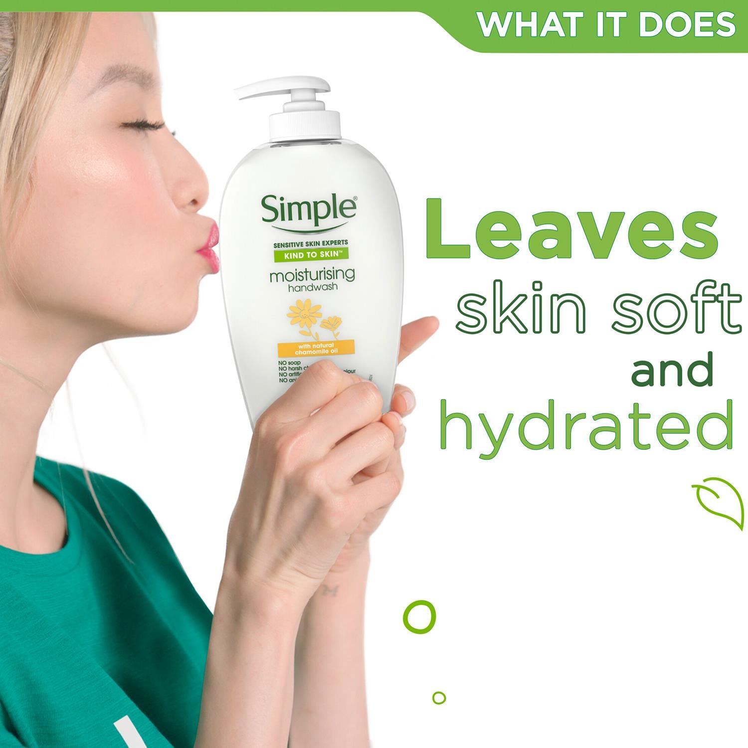 3x 250ml Simple Sensitive Skin Expert Moisturising handwash with Chamo ...