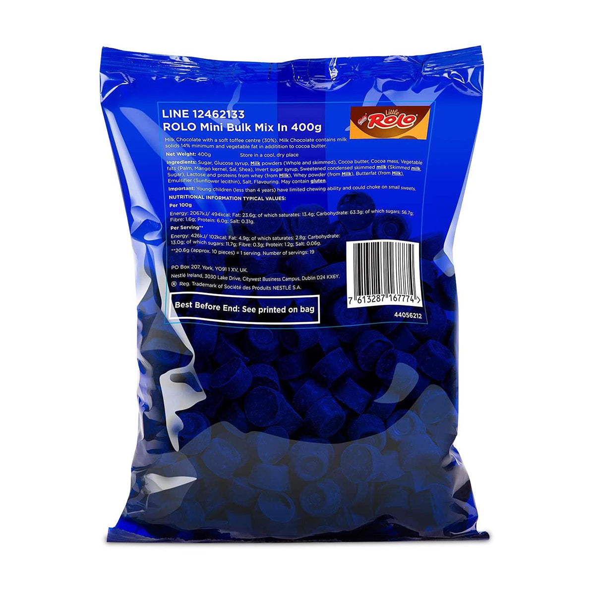 Nestle Rolo Mini Milk Chocolate & Toffee 400g, Approx 380 pieces, 10 P ...