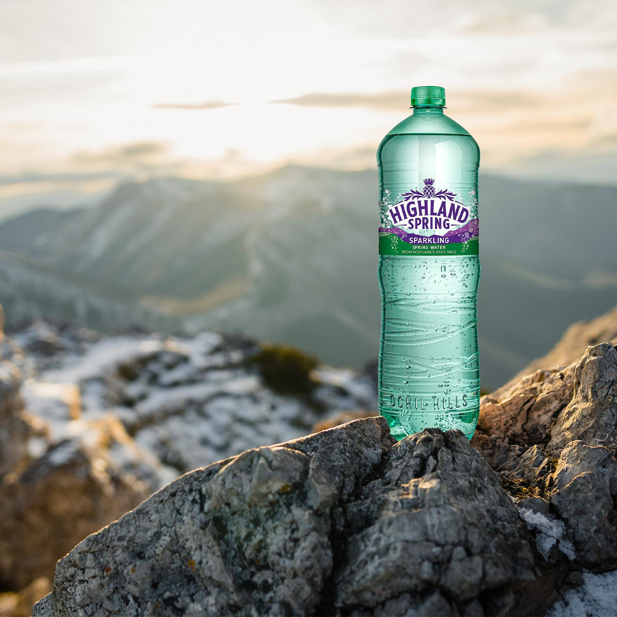 12x1.5L Highland Spring Sparkling Spring Water from Scotland's Ochil H ...