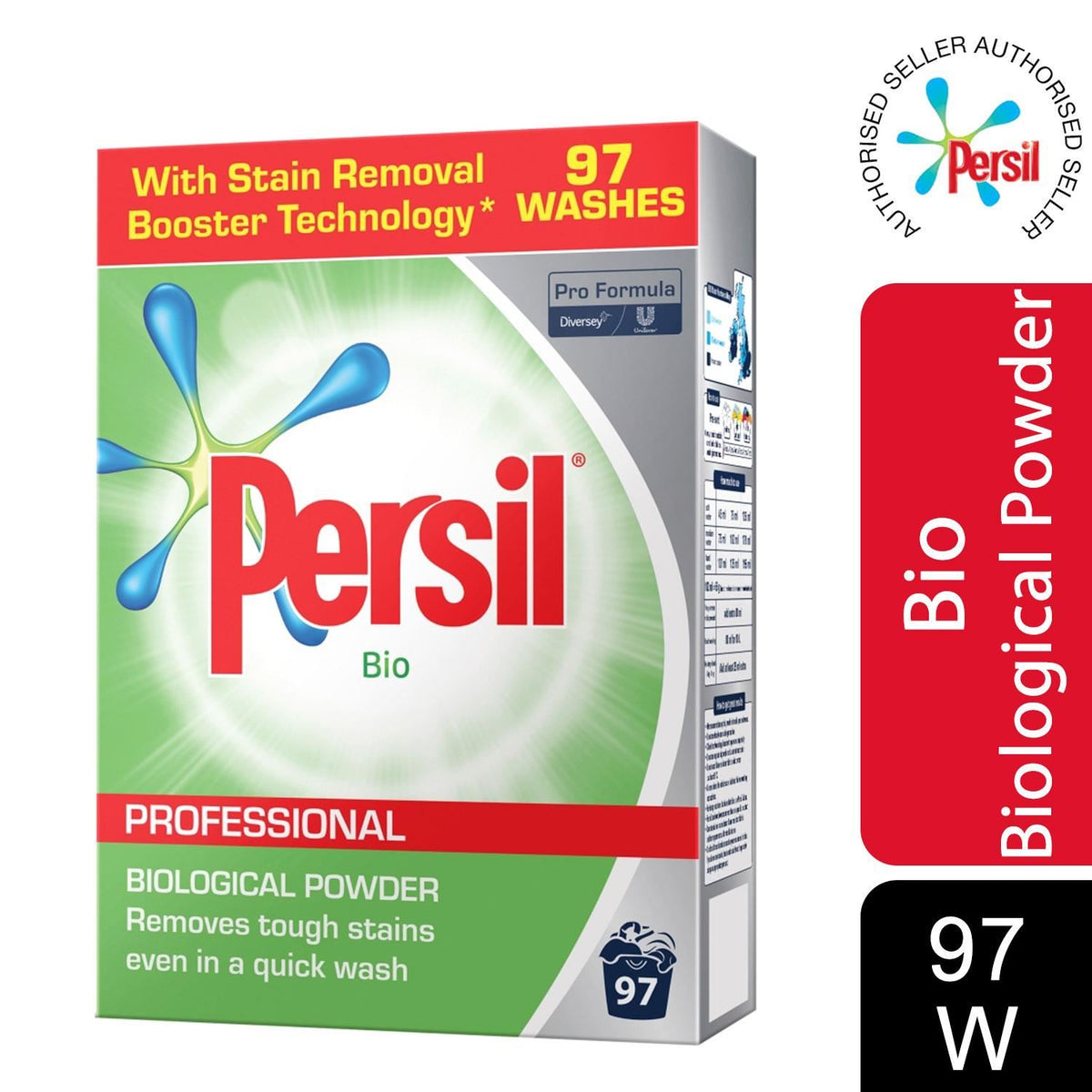 Persil Pro Formula Professional Biological Washing Powder 6.3kg, 97 Wa ...