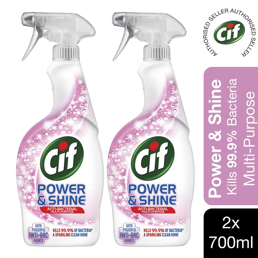2pk Cif Power & Shine with powerful Anti-bac Multi-purpose Cleaner Spr ...